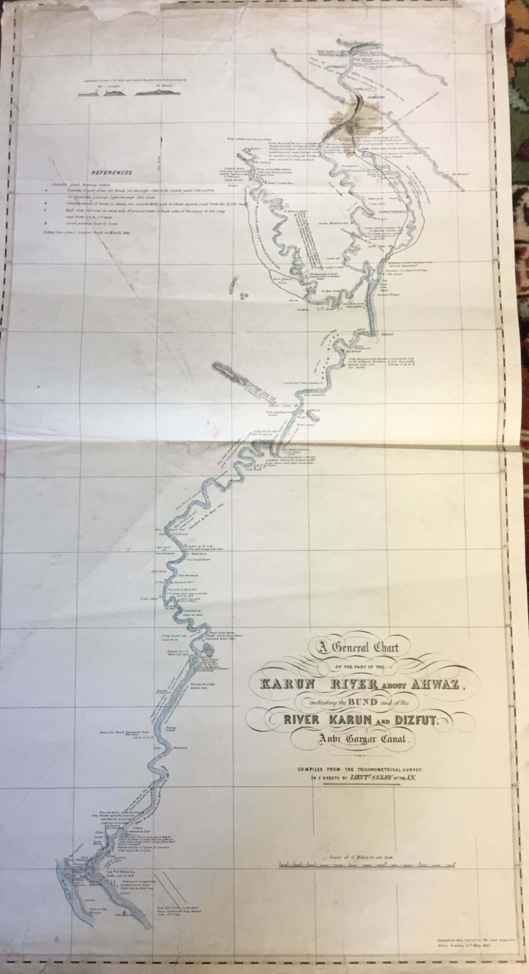 A general chart of the part of the Karun River about Ahwaz including ...